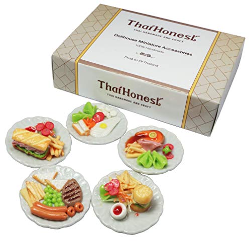 5 Mix Dollhouse Miniatures Food,Tiny Food,Dollhouse Miniatures