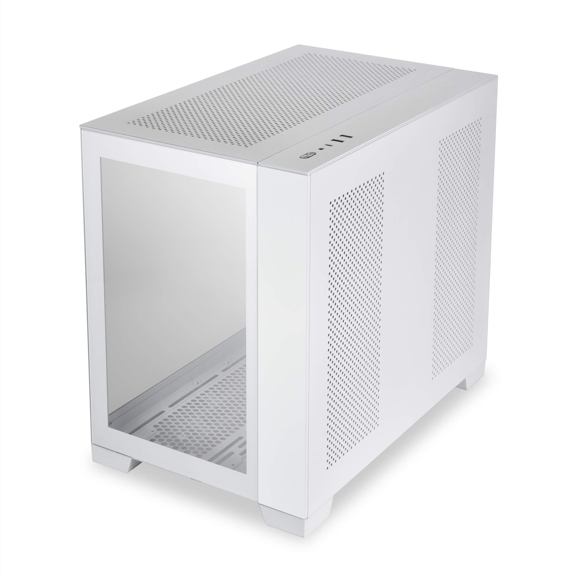 Lian Li O11 Dynamic DUAL-CHAMBER Case - E-ATX (Max 280 mm wide)/ ATX / Micro-ATX/ Mini-ITX - Steel - SFX/ SFX-L - CABLE MANAGEMENT FRIENDLY - COMPLETE DUST PROTECTION (O11DMINI-S Snow Edition)