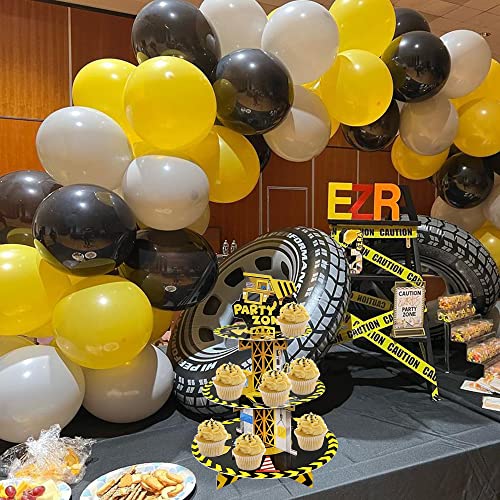 3 Tier Construction Birthday Cupcake Stand Construction Birthday Party Supplies for Construction Baby Shower Dump Truck Party Decorations