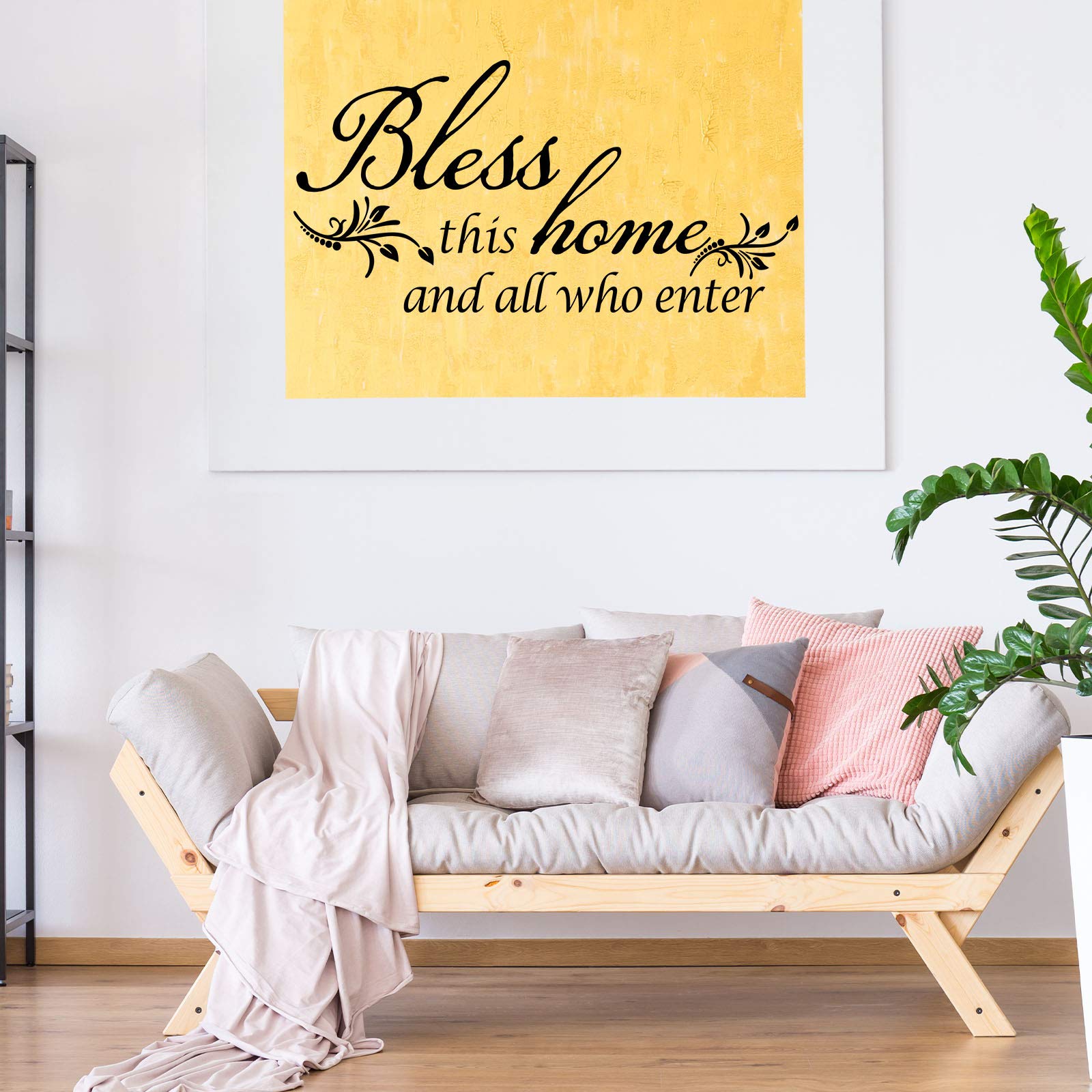 3 Sheets Vinyl Wall Quote Stickers Love Family Inspirational Wall Stickers Motivational Wall Decals Bible Verse Inspirational Sayings for Home School Wall Decorations (Classical Style)