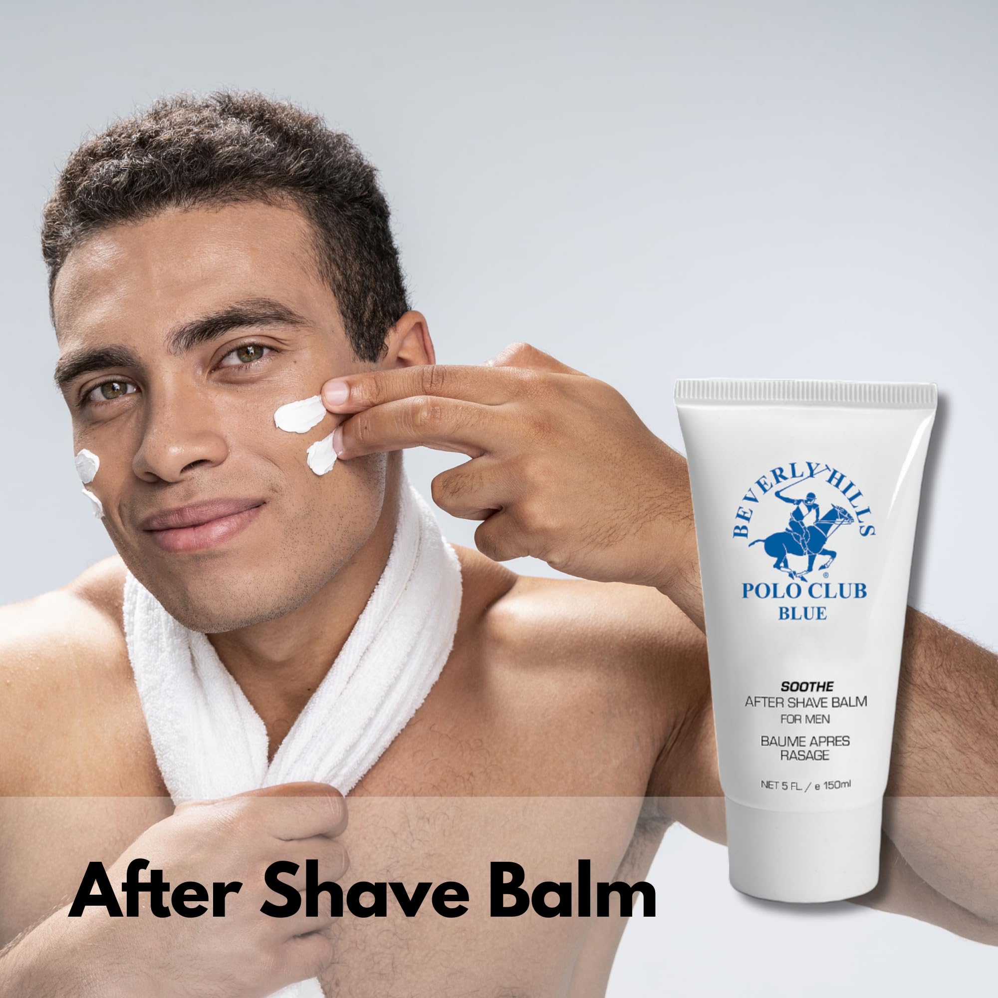 BHPC Blue by Beverly Hills Polo Club, 5 oz After Shave Balm for Men