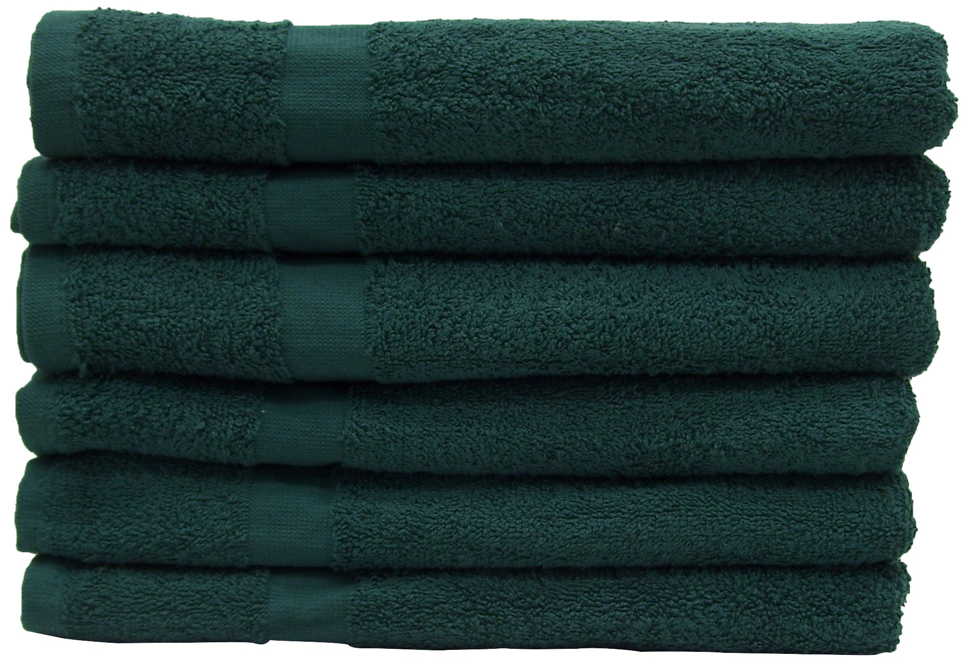 100% Cotton Cleaning Cloths/Terry Cloth Towel, 16"x27", Green, 12-Pack