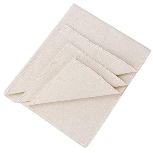 Bread Lame Set Hand Crafted with 5 replacement blade and Leather Protective Cover professional 100% Pure Cotton Pastry bakers dough couche proofing cloth for French Baguette loaves loaf (Lager Cover)