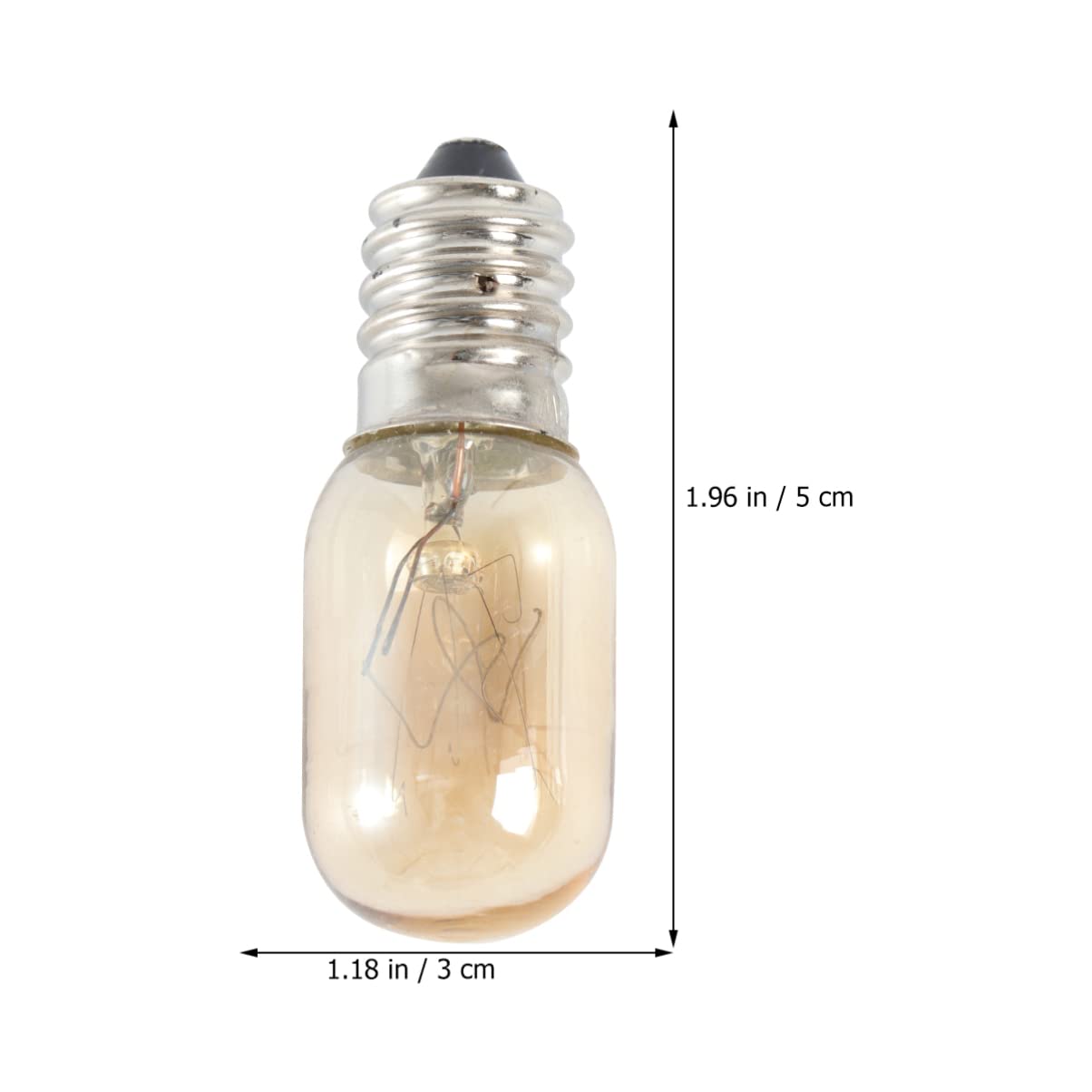 2PCS 25W E14 220-230v Oven Light Bulb Refrigerator Fridge Light Bulb Retro Tungsten Filament Lamp Bulbs Warm Yellow Light for Daily Use