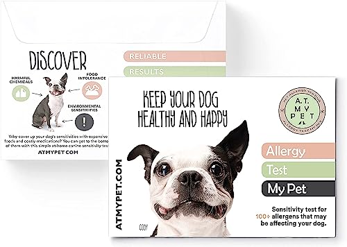 Allergy Test My Pet Dog Sensitivity and Intolerance Testing Kits Home Sample Collection Kit for Dogs Allergy
