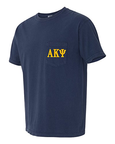 Alpha Kappa Psi Business Fraternity Comfort Colors Pocket T-Shirt