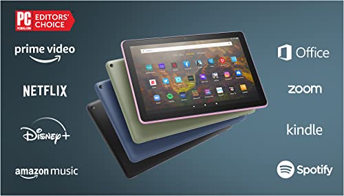 Amazon Fire HD 10 tablet, 10.1", 1080p Full HD, 64 GB, latest model (2021 release), Black