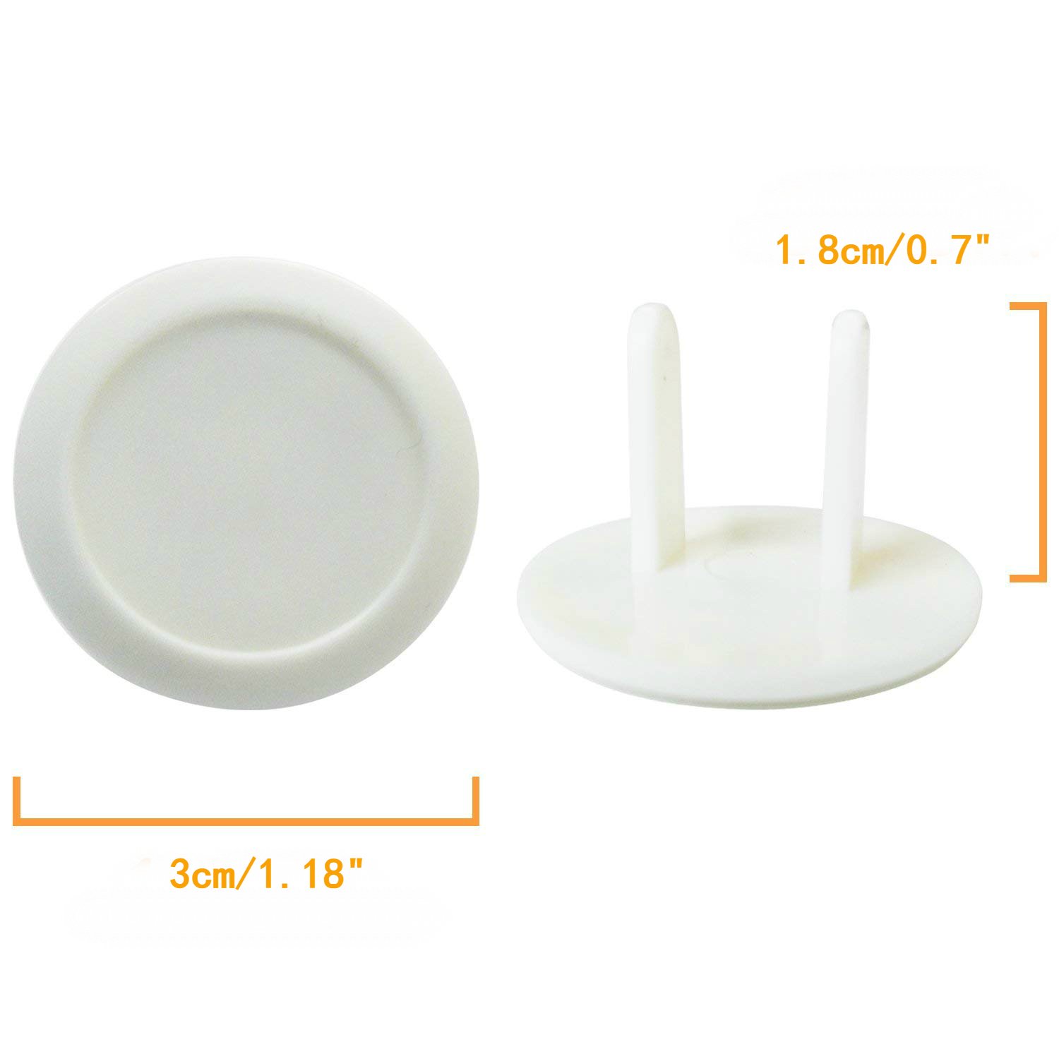 AKOAK 20 Count Outlet Plug Covers,Child Proof Safety Electrical Plugs Protector