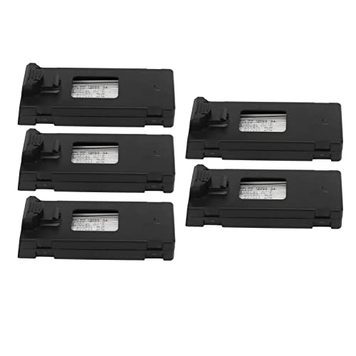 5pcs RC Drone Battery and Charging Cable Set, 3.7V 3000mAh Lithium Battery for E88 E88PRO LsE525 E525 PRO Quadcopter Drone, Replacement Battery Accessories