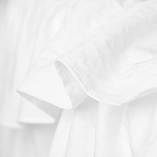 3 Tiered Ruffled Crib Skirt Baby Girl Nursery Bedding Dust Ruffle (3 Tiered White)…