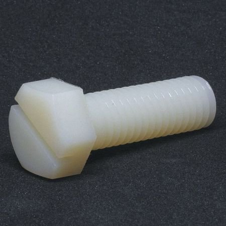 5/16"-18 x 1-1/4" Nylon UNC (Coarse) Hex Head Cap Screws, 10 pk.