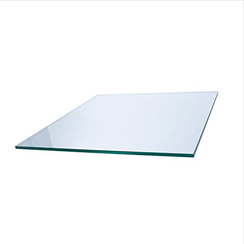 36" Square Glass Table Top 1/2" Thick 1" Beveled Edge