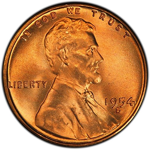 1954-S Lincoln "Wheat" Cent