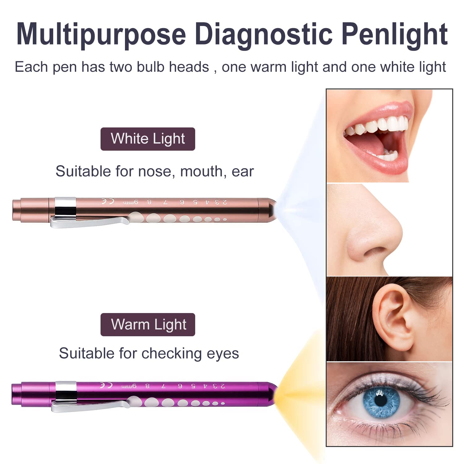 Sunchova Medical Penlight and Pupil Gauge for Medical Nurses,Doctors,Nursing Students and EMT's