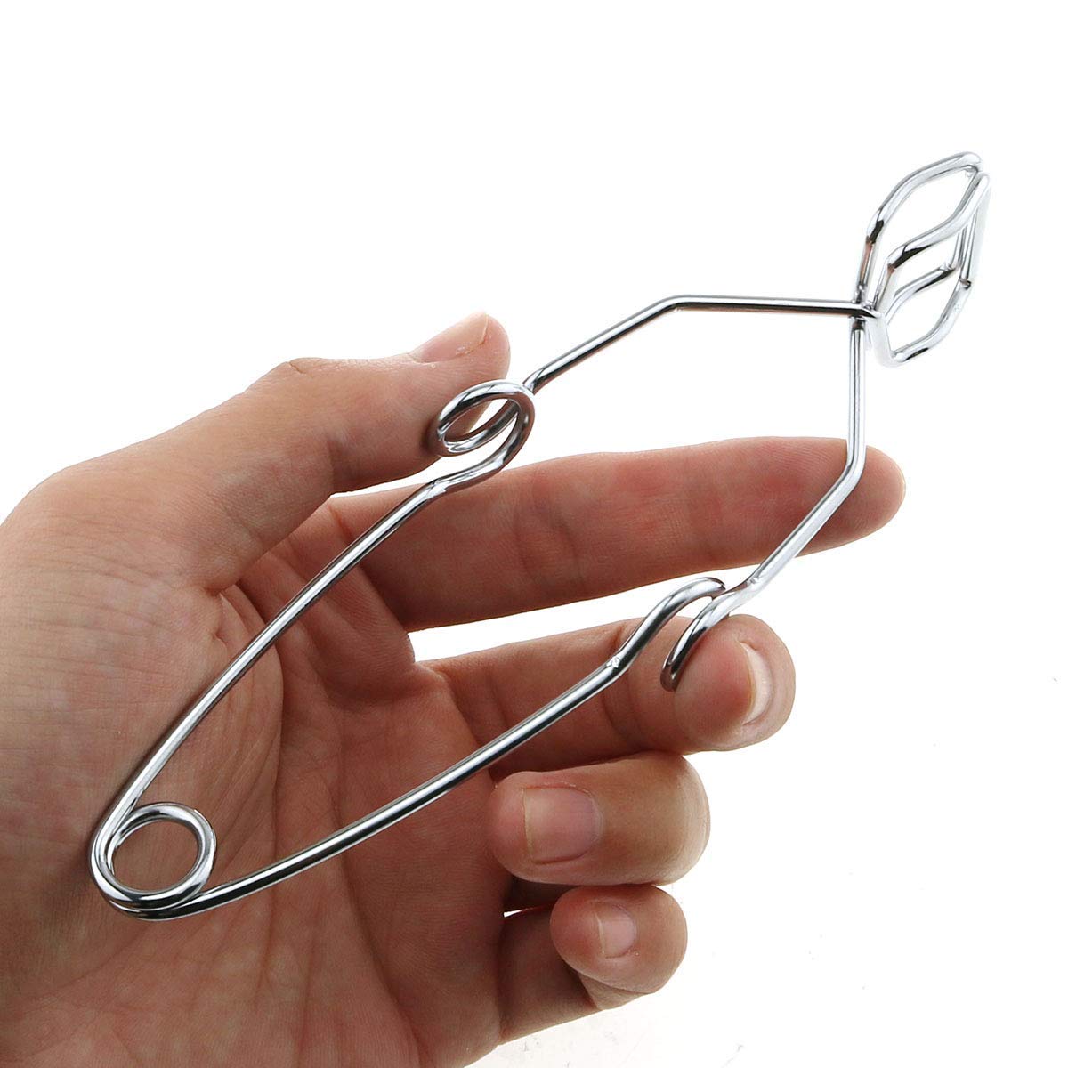5pcs Spring Steel Test Tube Clip Clamp Labs with Finger Grips Laboratory Experiment Testing Holder Tool,14.5cm / 5.7inch