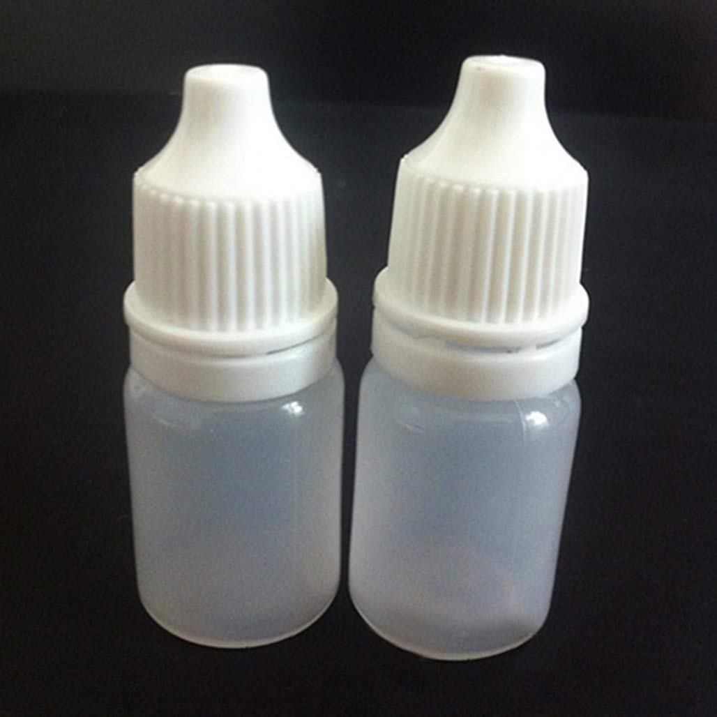 5Pcs White Plastic Empty Squeezable Eye Liquid Dropper Bottles 10 ml Superior Quality and Creative Fashion Book