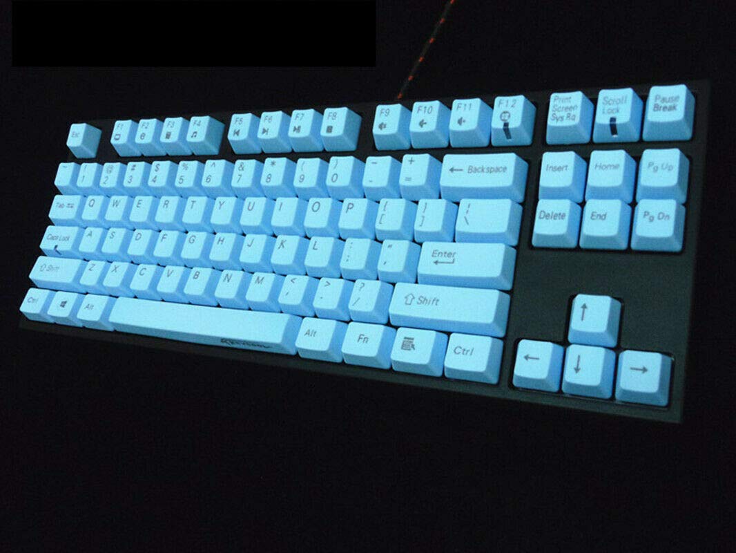 87 Keys Keycool PBT Doubleshot Keycap ANSI OEM Key Cap for Cherry MX Gaming Mechanical Keyboard