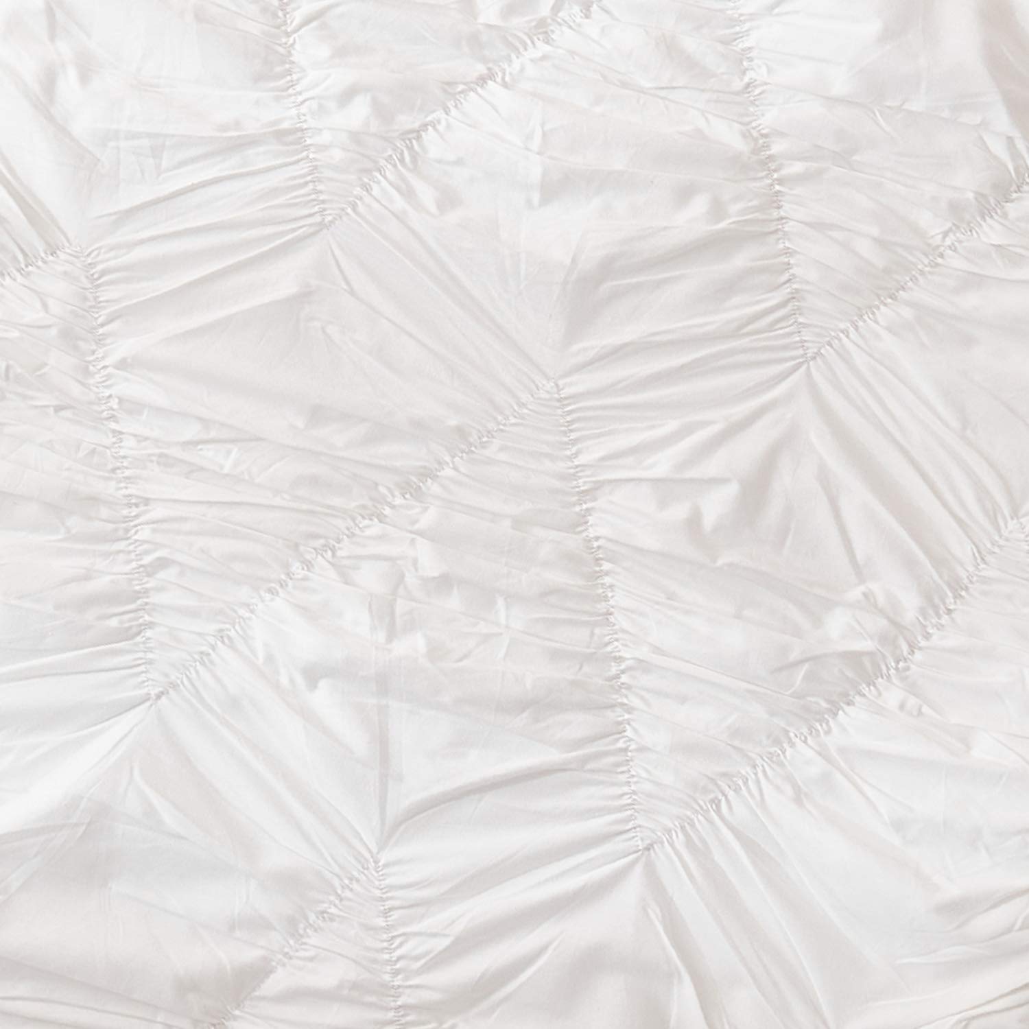Brandream Luxury Diamond Girls Nursery Crib Bedding Set | 3 Piece White Chic Baby Bedding Set | Baby Comforter, Fitted Crib Sheet, Crib Skirt