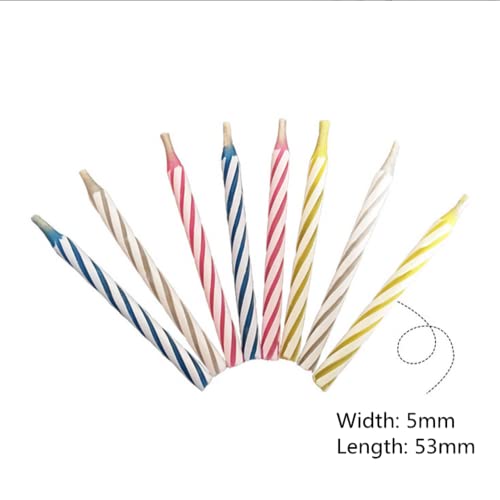 20 Pcs Funny Magic Relight Birthday Decorations Candles, Novelty Trick Candles for Birthday Party, Fool's Day, Christmas Celebration