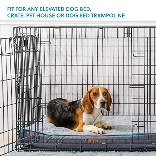Bedsure Orthopedic Dog Bed for Extra Large Dogs - XL Memory Foam Dog Beds, 2-Layer Thick Pet Bed with Removable Washable Cover and Waterproof Lining (44x32x4 Inches), Grey