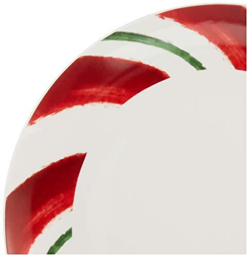 American Atelier Holiday Dinnerware Set – 16-Piece Christmas-Themed Stoneware Dinner Party Collection w/ 4 Dinner Plates, 4 Salad Plates, 4 Bowls & 4 Mugs – Unique Gift Idea for Christmas or Birthday