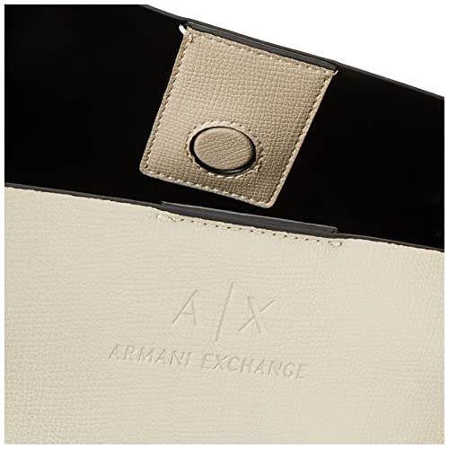 A|X Armani Exchange Women's Medium Woven Shopping Bag, Noise, OS