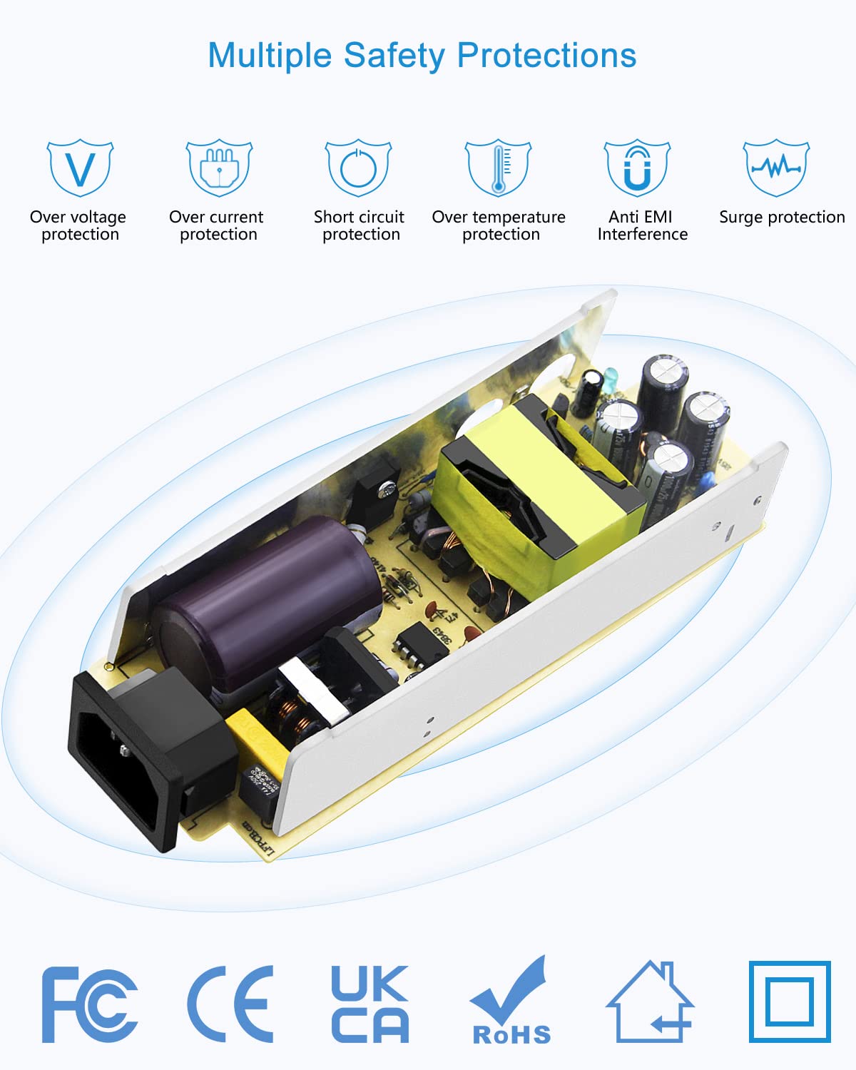 ALITOVE AC to DC Converter 100V ~ 240V to 12V 10A 120W Power Supply Adapter Car Cigarette Lighter Socket AC/DC Transformer for Car Vacuum Cleaner, Car Refrigerator and Other Car Devices