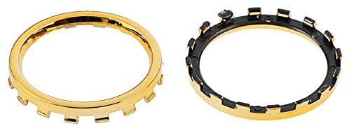 2PCS Thumbstick Accent Rings for Xbox One Elite Controller Replacement (Gold)