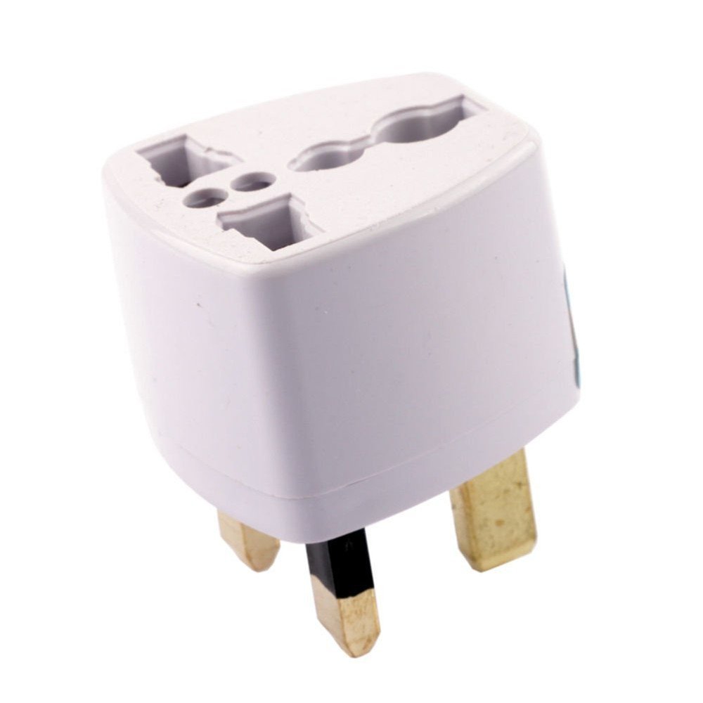 ANRANK UN6688AK 2 Packs Universal EU/USA/AU to UK GB England AC Power Plug Adapter Travel Converter