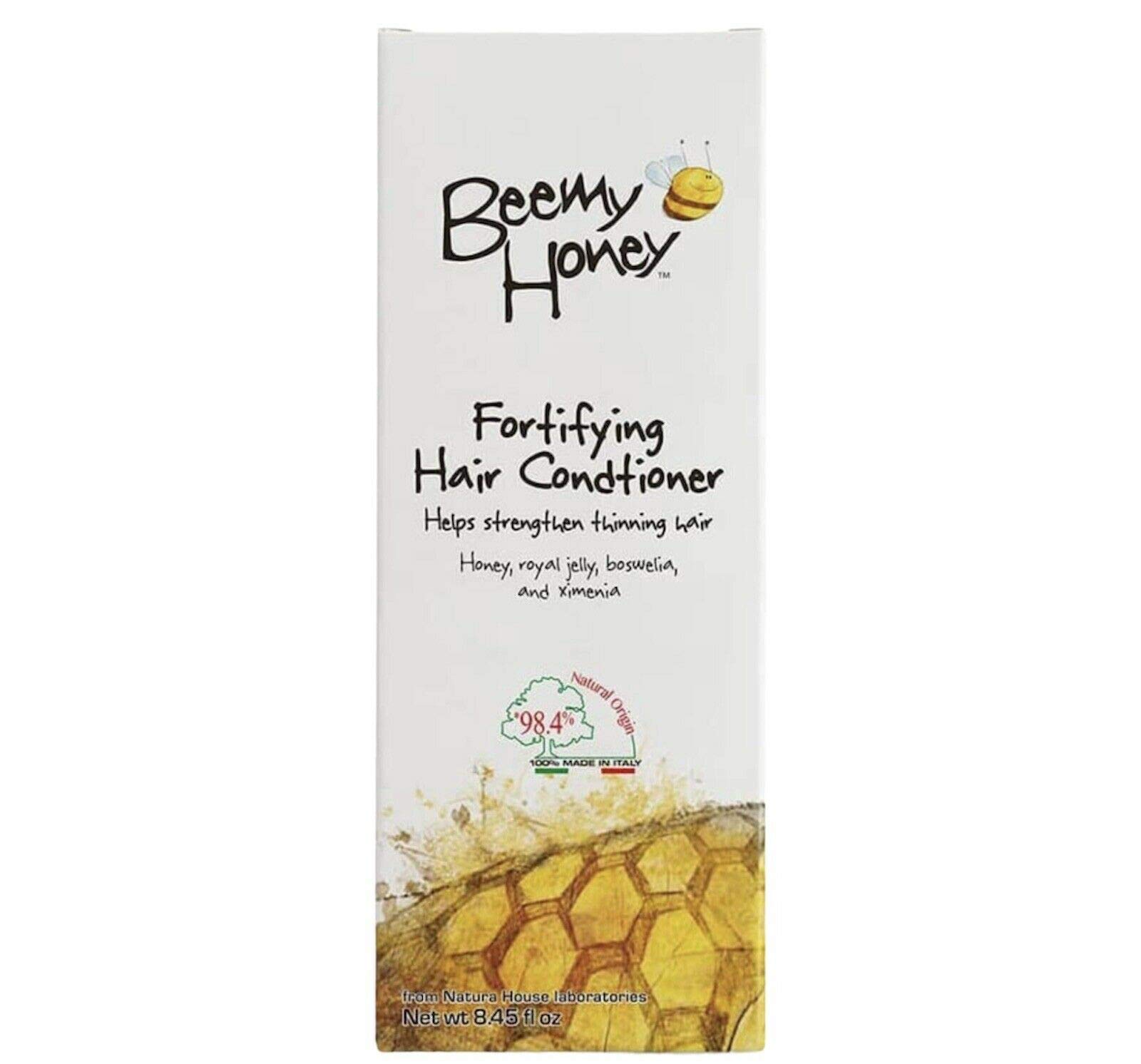 BeeMy Honey Fortifying Shampoo & Conditioner Set, 8.45 oz each, Made in Italy, Hypoallergenic