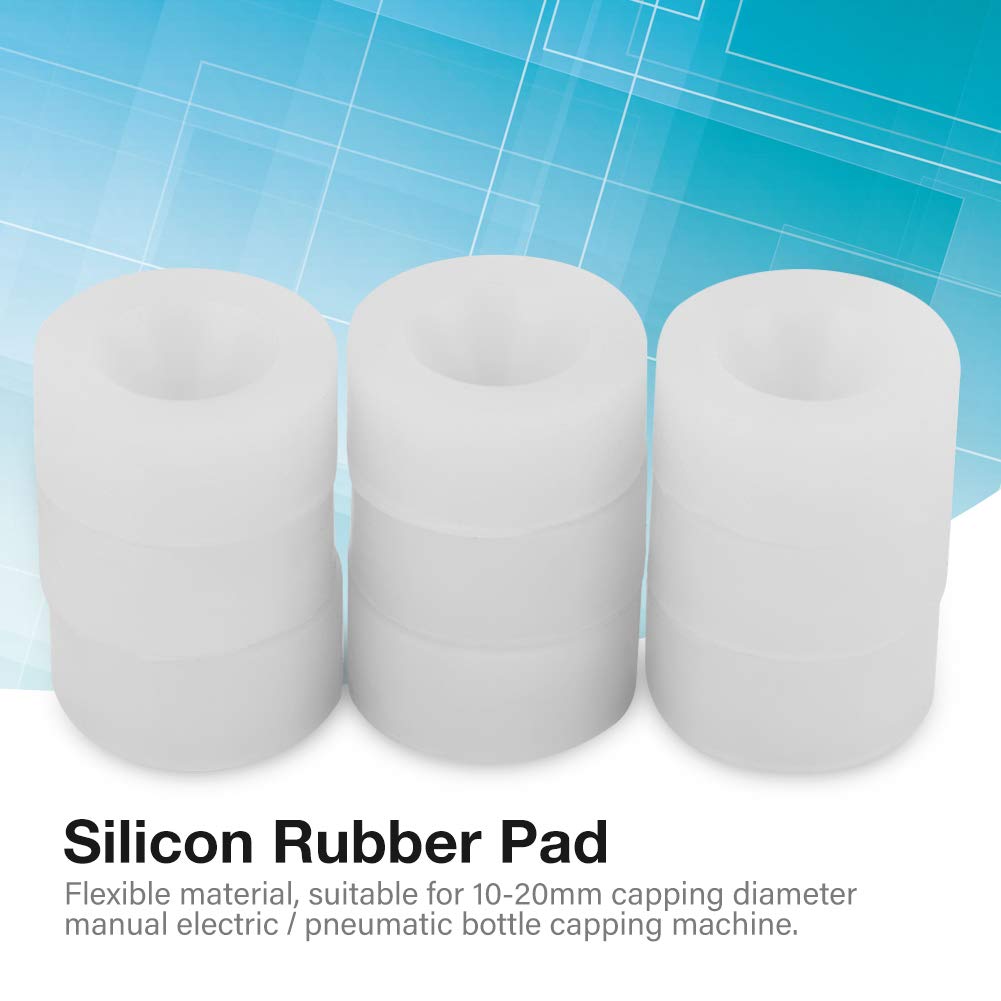 9pcs Silicon Rubber Pad for Bottle Capping Machine Multifunction 10-20 mm