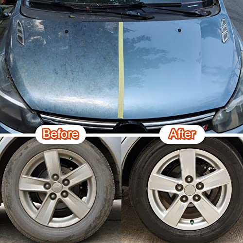 3β & 6β Buffing Polishing Pads Kit with 5/8-11 Thread Backing Pads for Polisher & Electric Drill, Car Foam Pads Hex Shaft Conical Polishing Sponge for Car Body Wheel Polishing and Cleaning, 21 PCS