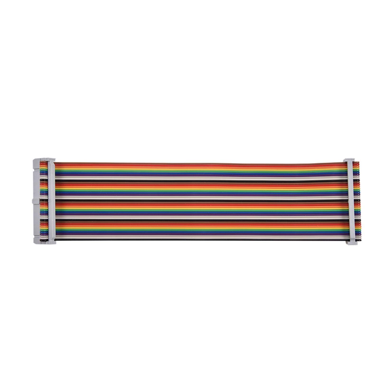 Female to Female GPIO Ribbon Cable 40Pin, Rainbow Ribbon Adapter Cable for Banana Pi/Raspberry Pi 2/3 with Good Contacts and Suitability