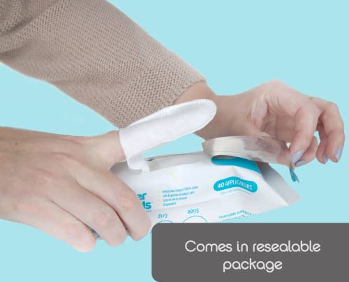 Baby Brezza Finger Shields β 100% Mess Free Baby Diaper Rash Cream Applicator β Ointment Applicator Keeps Fingers and Nails Clean β Perfect for Travel, 40 Count