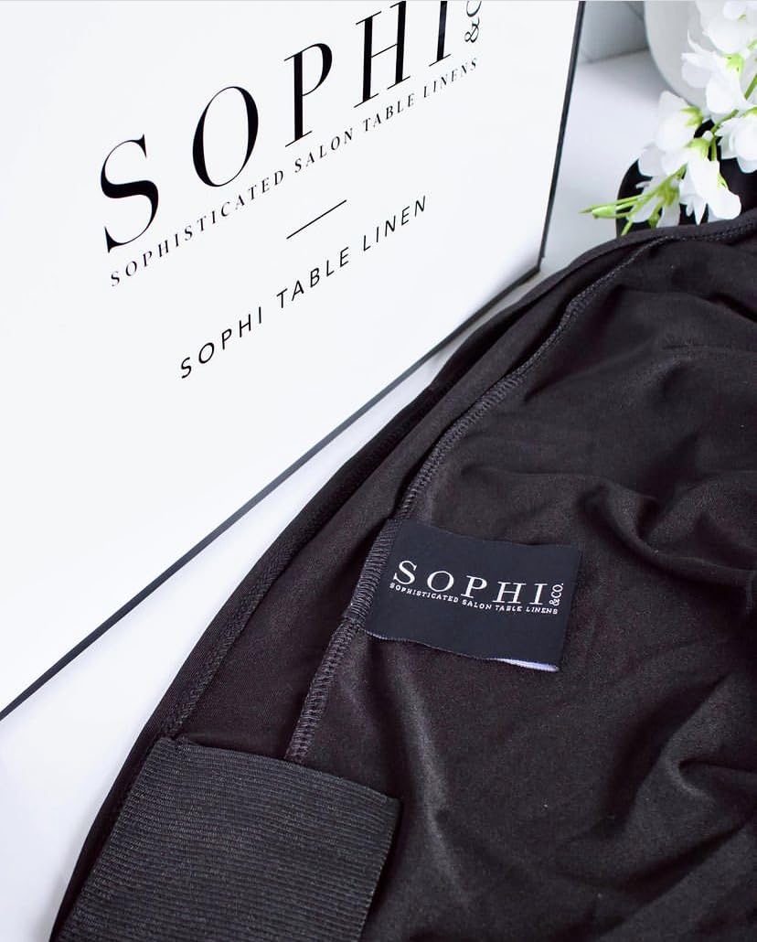 Sophi & Co. Vegan Lash Bed Cover - Wipeable, Reusable and Waterproof Fitted Linen, Excellent Spa Salon Massage Table Linen, Vegan Leather Spa Bed Topper, 1 Count (6ft, Black)
