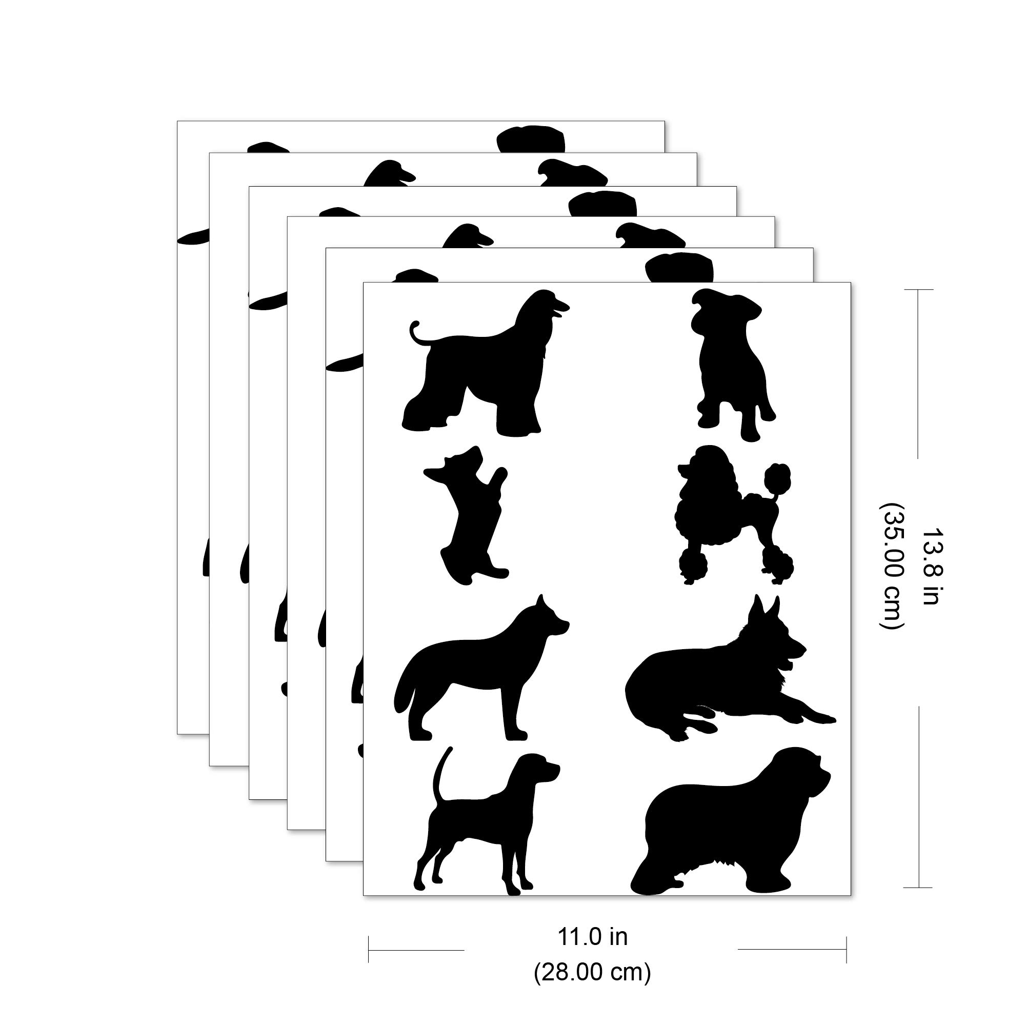 A Room with Dogs Wall Decals-Doggie Stickers for Kids Room Bedroom Nursery Playroom Décor