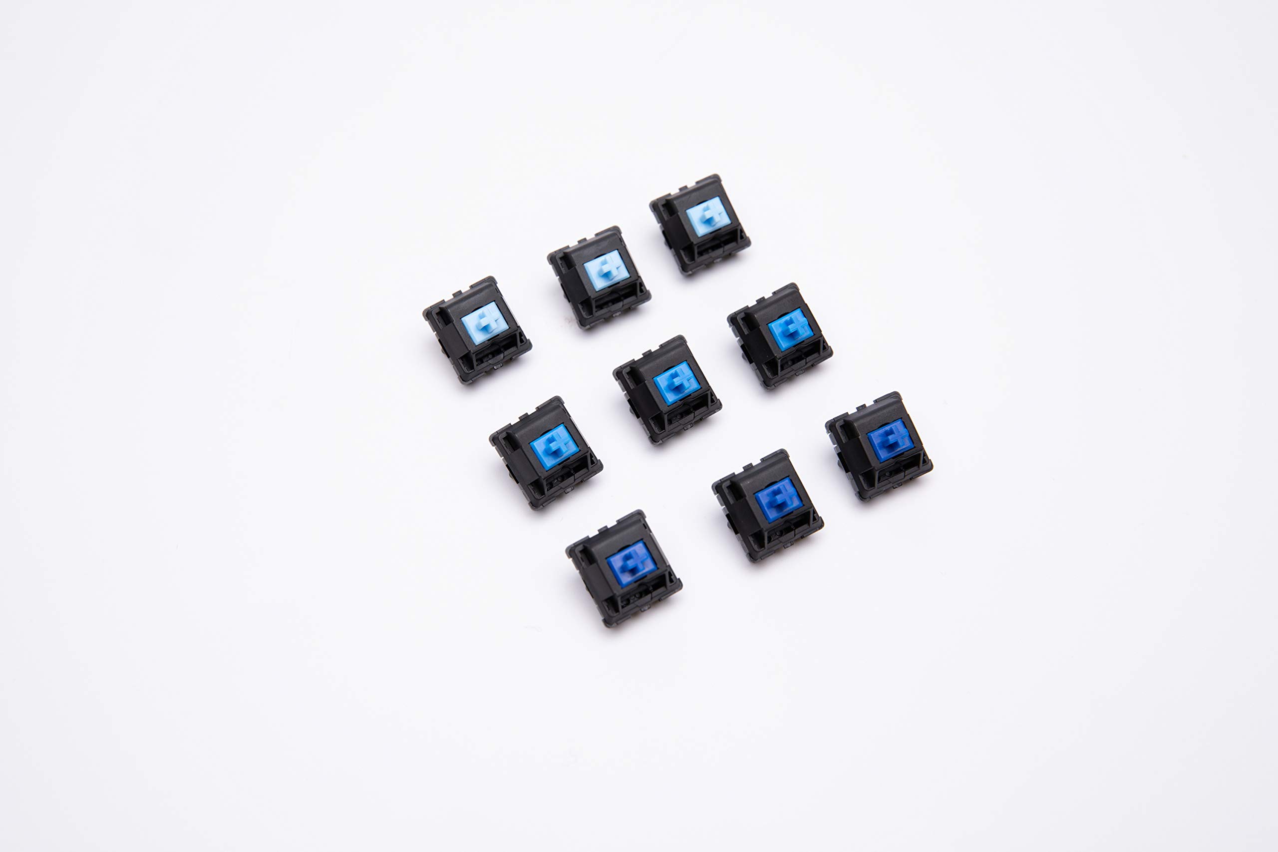 HK Gaming MS-1 Mechanical Key Switches for Mechanical Gaming Keyboards | PCB Mounted | Pre Lubed | 62cN ; Linear (Pro Sky Blue, 65 Pcs)
