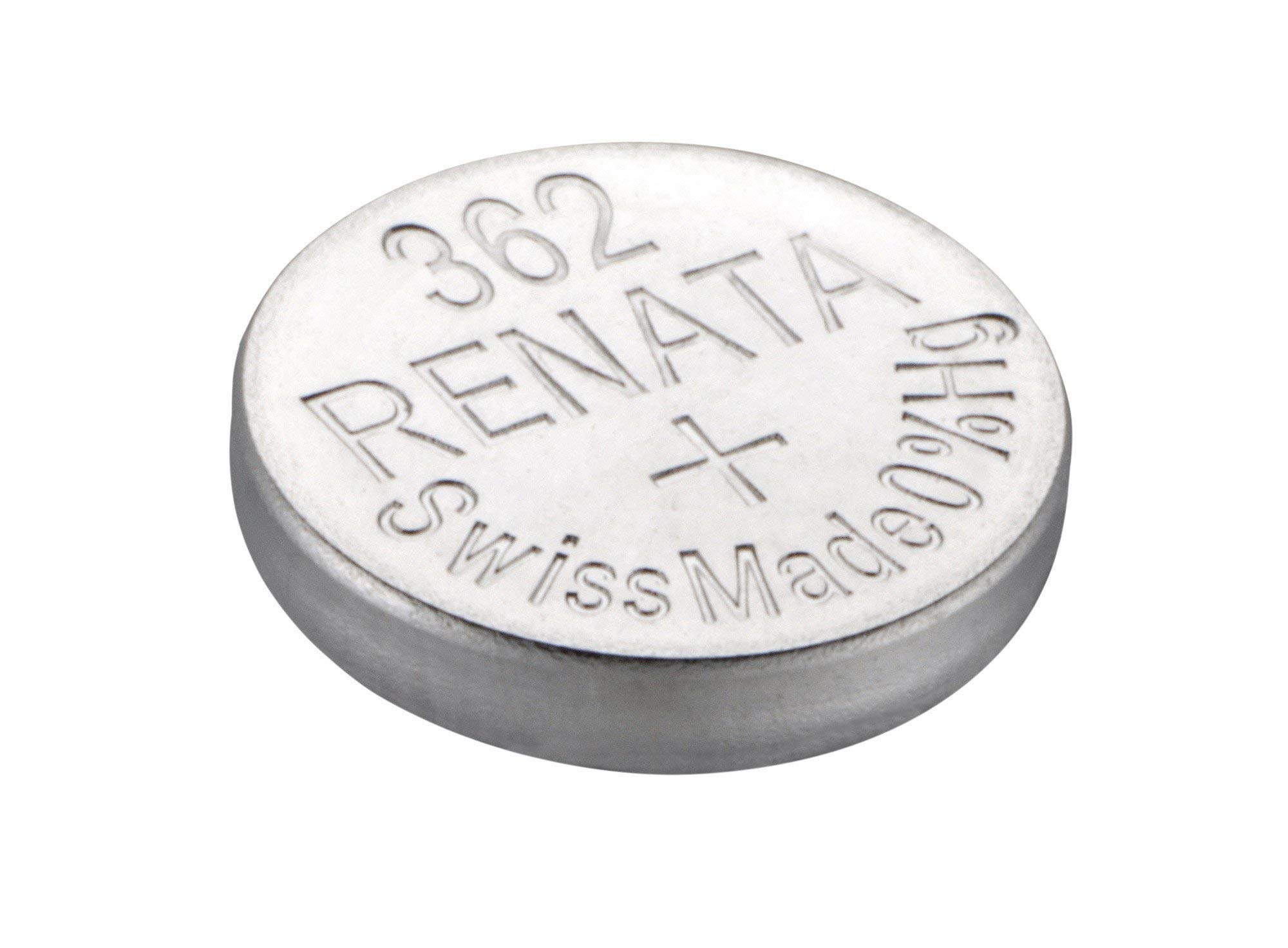 4 Renata 362 Button Cell Watch 0% Hg Mercury Free Batteries