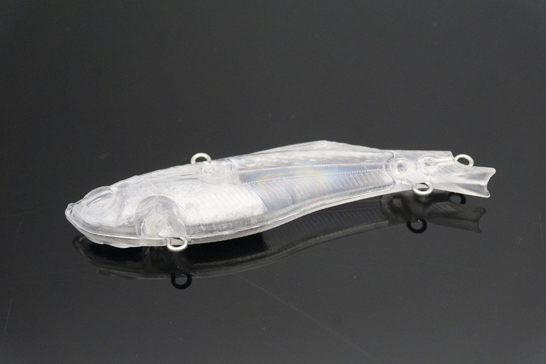 10PCS Unpainted VIB Lipless Sinking Fishing Pencil Lures 82mm 19.87g ABS Hard crankbait 8291 with Free Eye