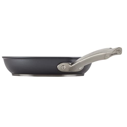 Anolon Accolade Forged Hard Anodized Nonstick Frying Pans/Skillet Set, 8 Inch and 10 Inch - Moonstone Gray