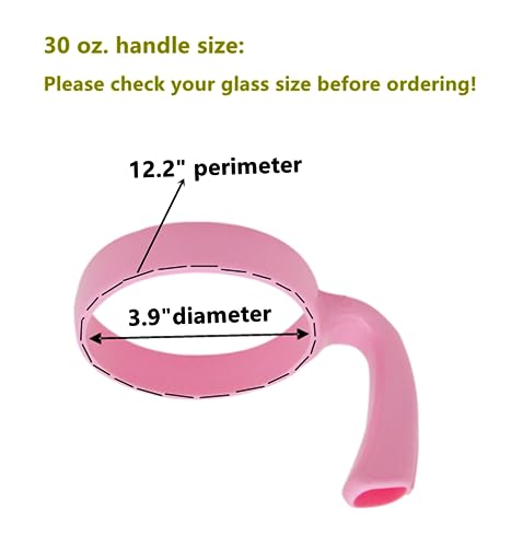 4 Pieces of 30oz Tumbler Handle in, Mug Grip Cup Holder, 30oz Ice Tyrant Cup Handle, Suitable for Snowman Tumbler, RTic (Old Version), Sic, Ozark Trail, Glacier, 30 Oz Cup Holder