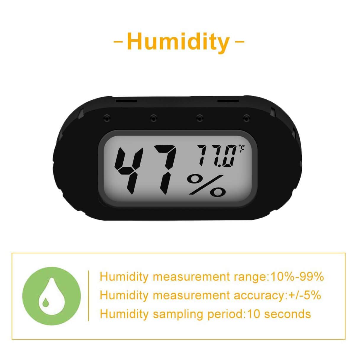 12 Pack Mini Digital Electronic Thermometer Hygrometer, Indoor Thermometer, Hygrometer LCD Display Fahrenheit (Fahrenheit), Suitable for humidifiers, greenhouses, Gardens, basements