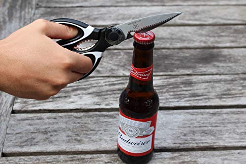 Best kitchen Heavy Duty Cooking Scissors for Food like Chicken, Poultry, Game, Meat, Pizza. Herb Cutting Utility Scissor β Multipurpose Dishwasher Safe Kitchen Shears β Surgical Grade Stainless Steel