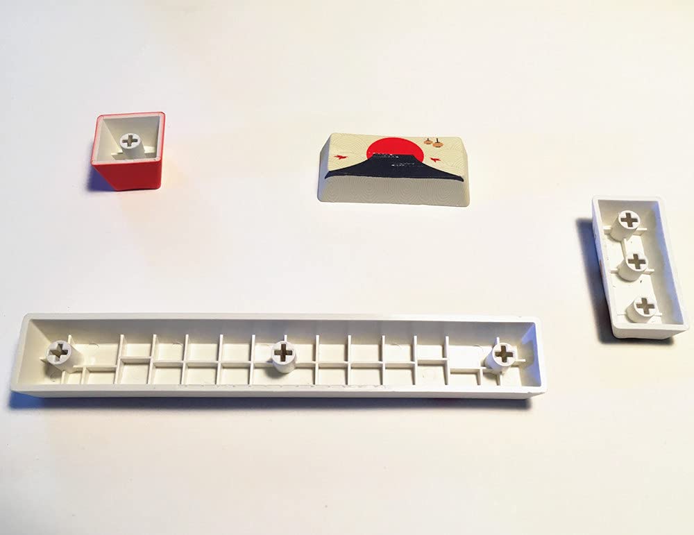 Benemate 4 Keycap Set, Dye-subbed PBT OEM Spacebar Esc Enter Keycaps for DIY Cherry MX Gaming Mechanical Keyboard, Izakaya