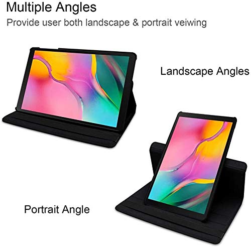 Case for Samsung Galaxy Tab A 10.1 2019, 360 Degree Rotating Stand Smart Case for Samsung Tab A 10.1 Inch Tablet [SM-T510/T515] 2019 Release (Purple)