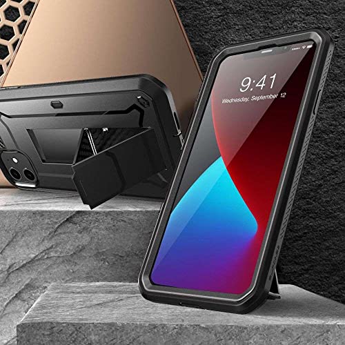 SUPCASE Unicorn Beetle Pro Series Case for iPhone 12 Mini (2020 Release) 5.4 Inch, Built-in Screen Protector Full-Body Rugged Holster Case (Black)