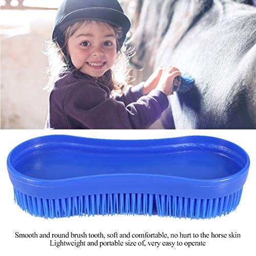 Camidy Silicone Brush for Horse Cleaning,Pet Grooming Massage Brush Ergonomic Horse Comb