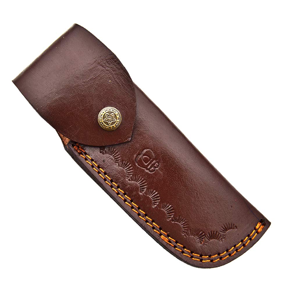Hand Made Damascus Steel Straight Razor Folding Razor With Shaving Ready Classic Barber Blade Edge, Men Straight Razor, Leather Case + Strop, Close Shave, Great Gift R-85