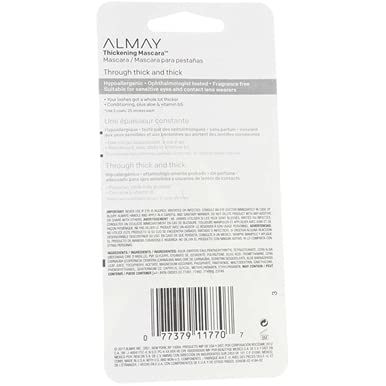 Almay One Coat Nourishing Thickening Mascara, Black 402 .4 fl oz (11.8 ml)