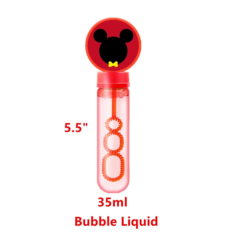 24Pcs Mickey and Minnie Bubble Wands for Mouse Theme Birthday Party Favors Kids Bubbles Party Supplies